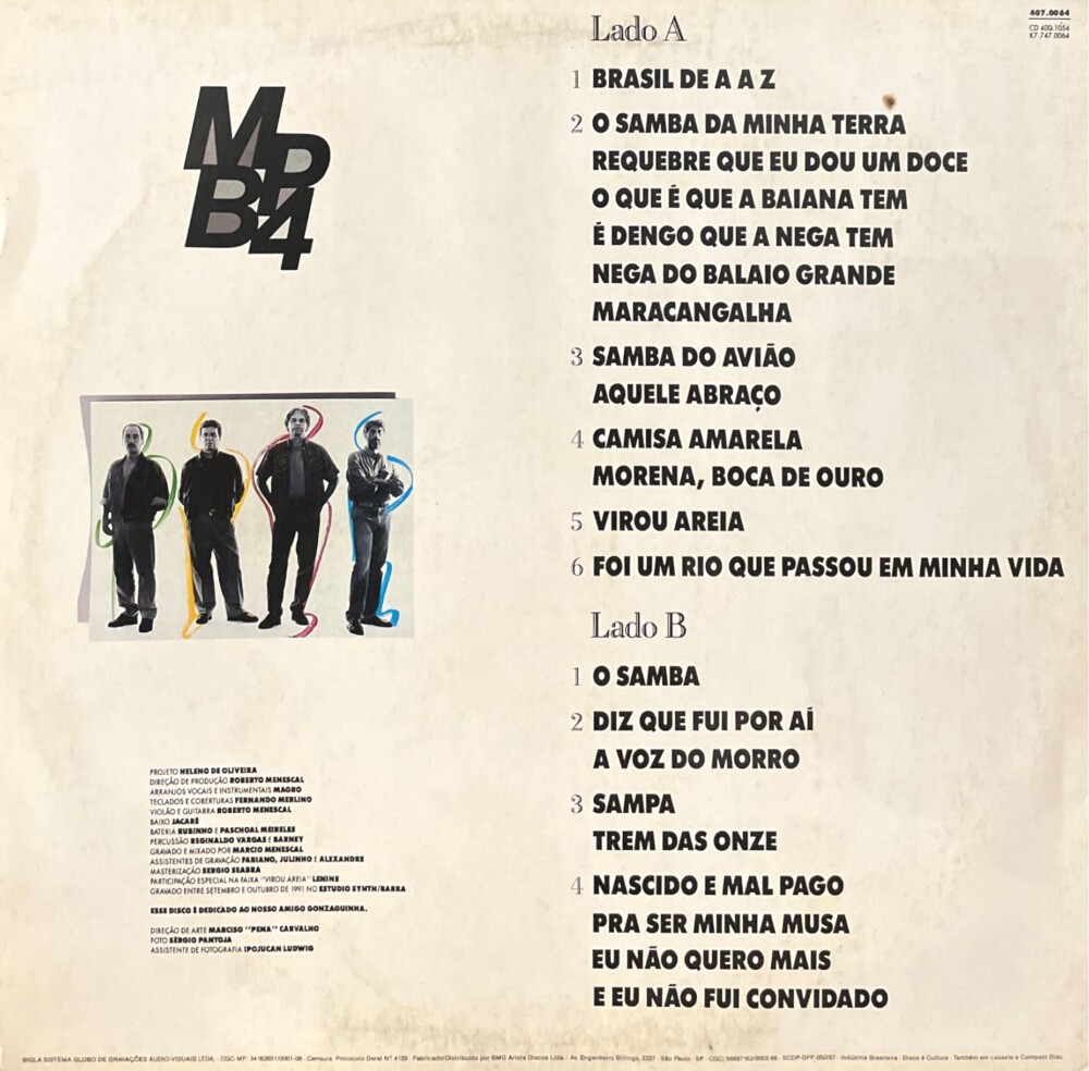 MPB4 - Sambas da Minha Terra (1991) - Estilhaços Discos