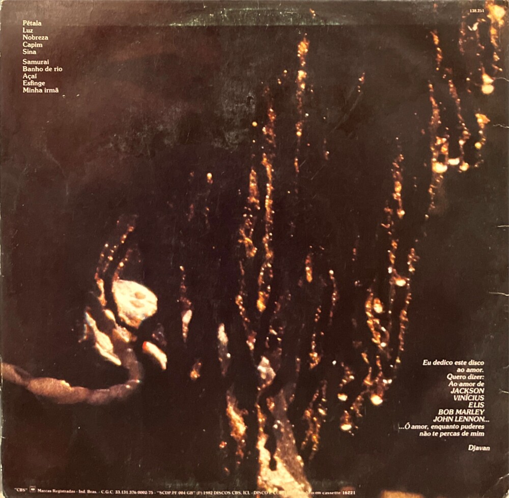 Djavan - Luz (1982) - Estilhaços Discos