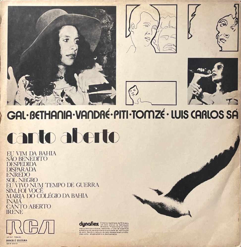 Canto Aberto: Gal, Bethânia, Vandré, Piti, Tom Zé, Luís Carlos Sá (1973 ...